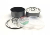 China EOE Round 65x30mm 80ml Small Tin Can for Tuna Packaging with CMYK Color Printing for sale