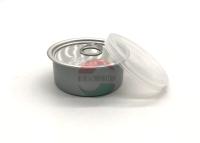 China EOE Round 65x30mm 80ml Small Tin Can for Tuna Packaging with CMYK Color Printing for sale