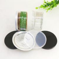 China Clear PET Plastic Cylinder Can 52mm x 30mm with Aluminum Easy Open EOE Lid for sale