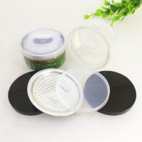 China Clear PET Plastic Cylinder Can 52mm x 30mm with Aluminum Easy Open EOE Lid for sale