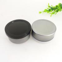 China 65mm x 30mm Black Cap Easy Open Tin Cans for Hemp Packaging - FSSC22000 Certified Food Grade for sale