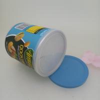 China Easy Open Kraft Paper Cans 73mm x 80mm for Peanuts, Cashew Nuts & Pistachios with Aluminum Lids for sale