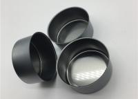 China 65mm Diameter 29.5mm Height Black Tin Plate Cans Airtight Sealed Smell Proof for Herb Flowers for sale