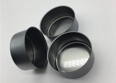 China 65mm Diameter 29.5mm Height Black Tin Plate Cans Airtight Sealed Smell Proof for Herb Flowers for sale