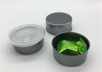 China 65x30mm 80ml 3.5G Metal Tin Containers with Lids Small Dry Herb Packaging Can for sale