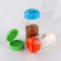 China Panton Color 380ml Pepper Plastic Jar With Shaker Pressing Cap OEM ODM for sale