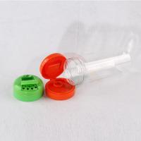 China Panton Color 380ml Pepper Plastic Jar With Shaker Pressing Cap OEM ODM for sale