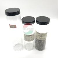 China 350ml & 450ml Clear Plastic Juice Jar with Screw Black Cap - PET+PP Material for Beverage Packaging for sale