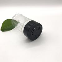 China 200ml Plastic Spice Jars With Shaker Top Lid For Salt And Pepper Packaging for sale