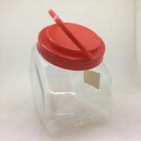 China Food Grade PET Plastic Jars 100ml to 1000ml Clear Candy Cans with Lids for sale