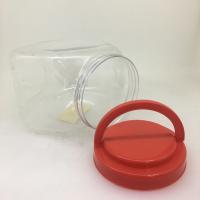 China Food Grade PET Plastic Jars 100ml to 1000ml Clear Candy Cans with Lids for sale