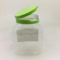 China Food Grade PET Plastic Jars 100ml to 1000ml Clear Candy Cans with Lids for sale