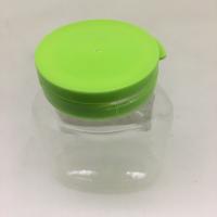 China Food Grade PET Plastic Jars 100ml to 1000ml Clear Candy Cans with Lids for sale