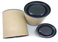 China Custom Paper Tube with Metal Lid Packaging - 99mm Diameter x 140mm Height - Food Grade Biscuit Cookie Box for sale
