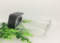 China 700ml Clear PET Plastic Square Cylinder Can for Food 600g 21oz Dry Snack Packaging for sale