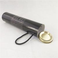 China Red Wine Glass Bottle Packaging Tube Boxes With Rope Handle UV Coating for sale