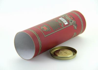 China Recyclable Matt Lamination Convex Paper Composite Wine Bottle Cans , 4 color printing for sale