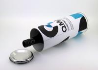 China Recyclable Matt Lamination Convex Paper Composite Wine Bottle Cans , 4 color printing for sale