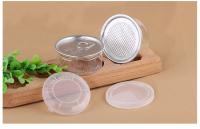 China Food Grade PET Clear Plastic Jar 100ml 120ml Small Capacity Airtight Can for Oil Spice Powder for sale