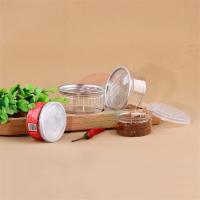 China Food Grade PET Clear Plastic Jar 100ml 120ml Small Capacity Airtight Can for Oil Spice Powder for sale