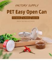China Clear PET Plastic Jar 50ml-1000ml Food Grade Cylinder Container for sale