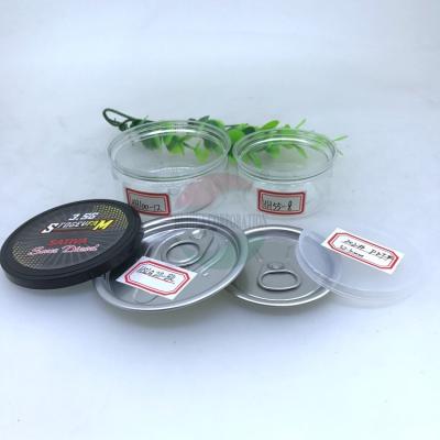 China Recyclable 100ml Small PET Plastic Can With Alu  Easy Open Lid Damp - Proof for sale