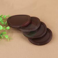 China Customized Logo PE Plastic Lids 73mm Brown Color For Paper Pop Can for sale
