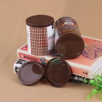 China Customized Logo PE Plastic Lids 73mm Brown Color For Paper Pop Can for sale