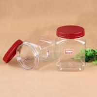 China Eco - Friendly 20oz Square Pet Jar For Nuts Packaging 660ml  ISO 9001 for sale