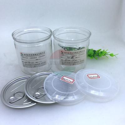 China FDA SGS Clear Plastic Cylinder  Round Shape Candy PET Can Air - Proof for sale