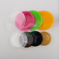 China Food Grade PE Cover 73mm Multi Color Water Proof Flip Off Cap for Paper Cans for sale