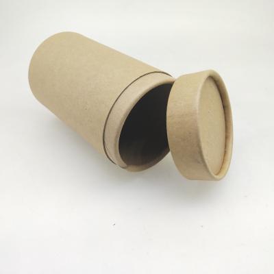 China 73mm Biodegradable Kraft Paper Tube with Embossed Logo for Tea and Dried Food Packaging - 300,000 Monthly Capacity for sale