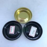 China ID73mm 300# Tinplate Round Can Cover Gold Silver Iron Bottom Lids for Paper Tubes for sale