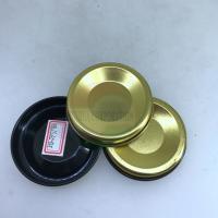 China ID73mm 300# Tinplate Round Can Cover Gold Silver Iron Bottom Lids for Paper Tubes for sale