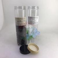 China Clear PET Plastic Cylinder Container with Screw Lid - 55mm to 100mm Diameter, 220ml to 580ml Capacity for Dry Food Packaging for sale
