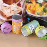 China Custom Logo Printing Easy Open End Lid Paper Tube Box 150mm for Tea Packaging with FDA-SGS Certification for sale