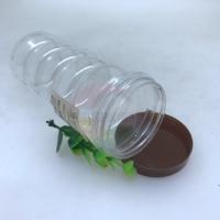 China Honey Bottle Packaging 500g Clear Plastic Cylinder Matte Lamination for sale