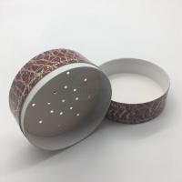 China 100*60mm Coloured Base Round Paper Cosmetic Packaging Paper Can for sale