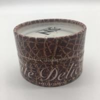 China 100*60mm Coloured Base Round Paper Cosmetic Packaging Paper Can for sale