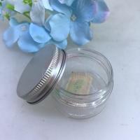China Clear Plastic Cylinder Can 420ml with Aluminum Lid for Confectionery Packaging for sale