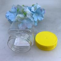 China Wide Mouth Stackable Kookie Food 225ml Square Clear Plastic Grip Jars for sale