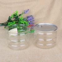 China Dried Food  1200ml 2200ml Clear Pet Jars With 502 EOE Lid for sale