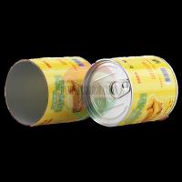 China Hot Stamping Milk Paper Cans Packaging With Aluminum Bottom for sale