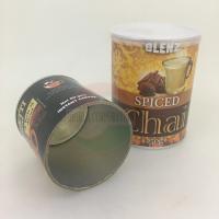 China Aluminum Easy Open End Lid Paper Cans Packaging For Powder for sale