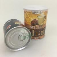 China Aluminum Easy Open End Lid Paper Cans Packaging For Powder for sale
