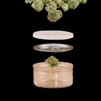 China Transparent PET Plastic Storage Jam Packaging Jar With Aluminum Lid for sale