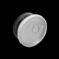 China Bubble Tea 33mm Clear Plastic Easy Open Cans Alu Lid for sale