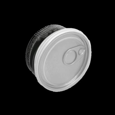 China Bubble Tea 33mm Clear Plastic Easy Open Cans Alu Lid for sale