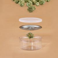 China PET Plastic Food Packaging 67mm 100ml Clear Plastic Cylinder for sale
