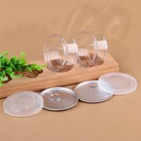 China PET Plastic Food Packaging 67mm 100ml Clear Plastic Cylinder for sale
